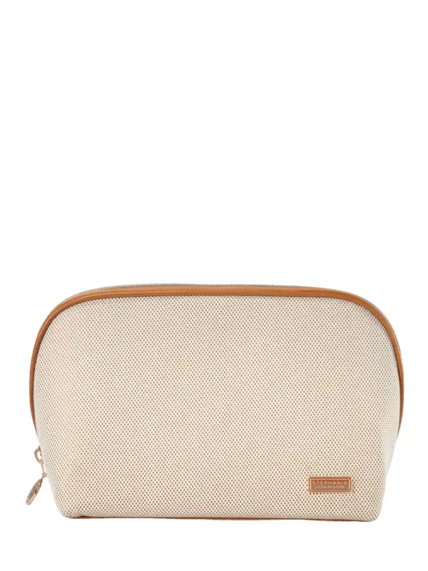 Stephanie Johnson Tropea Lola Makeup Bag - Ivory