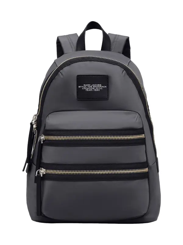 Marc Jacobs Large Zipped Backpack - Grey