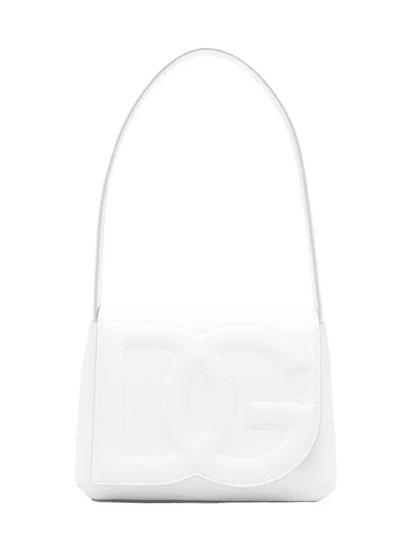 Dolce & Gabbana Logo-embossed Shoulder Bag - White