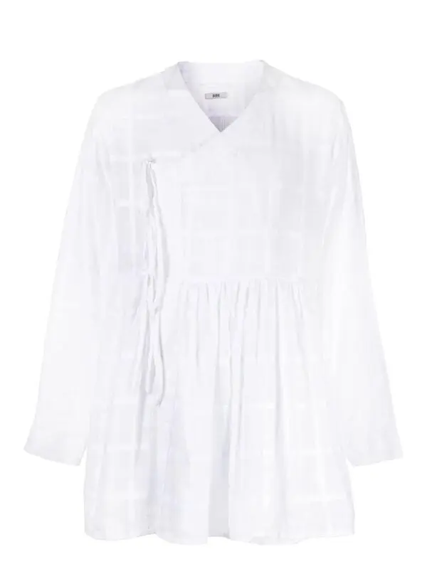 BODE Off-centre Cotton Shirt - White