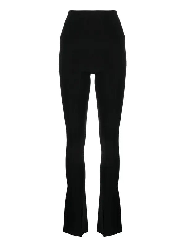 Norma Kamali Spat High-waisted Flared Leggings - Black