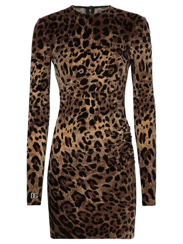 Dolce & Gabbana Leopard-print Dress - Brown