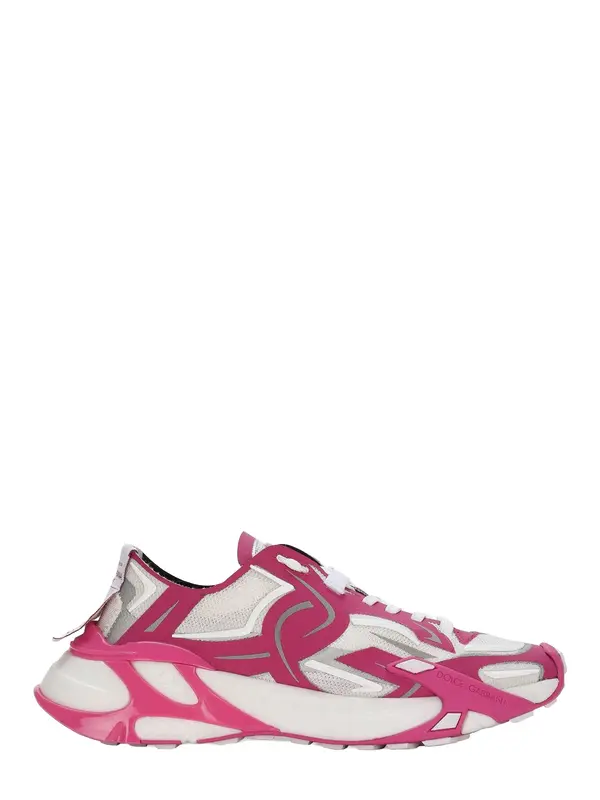 Dolce & Gabbana Fast Panelled Low-top Sneakers - Pink