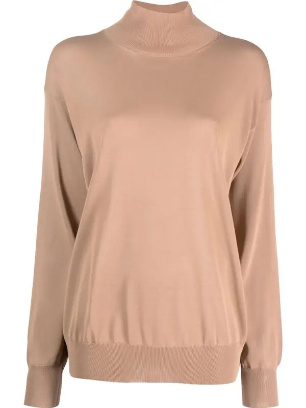 Khaite The Paco Knitted Crepe Jumper - Neutrals