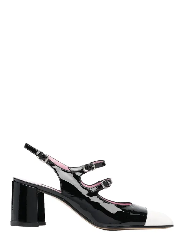 CAREL Papaya 65mm Two-tone Pumps - Black