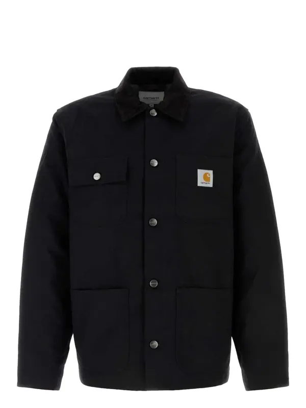 Carhartt Work In Progress Michigan Press-stud Cotton Shirt Jacket - Black