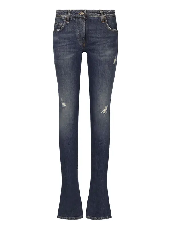 Dolce & Gabbana Mid-rise Slim-cut Jeans - Blue