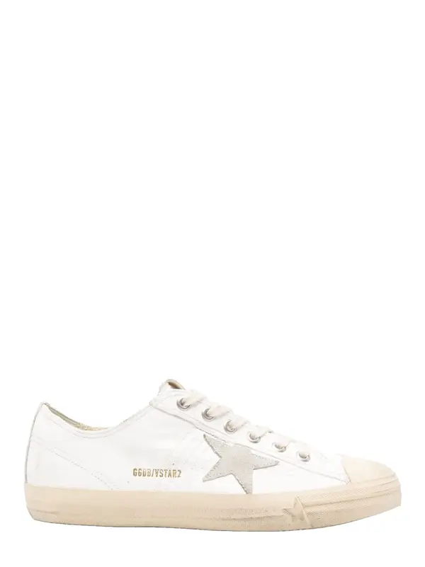 Golden Goose V-star Lace-up Sneakers - White