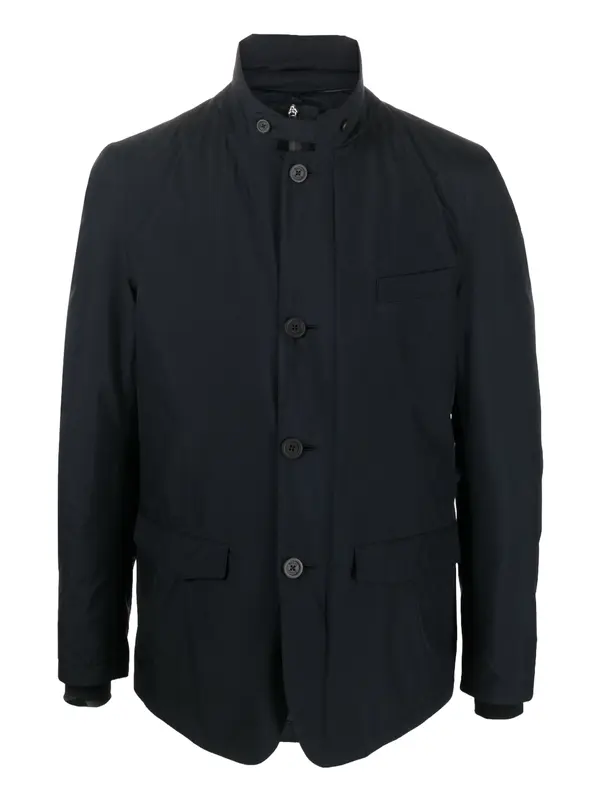 Herno High-neck Padded Shirt Jacket - Blue