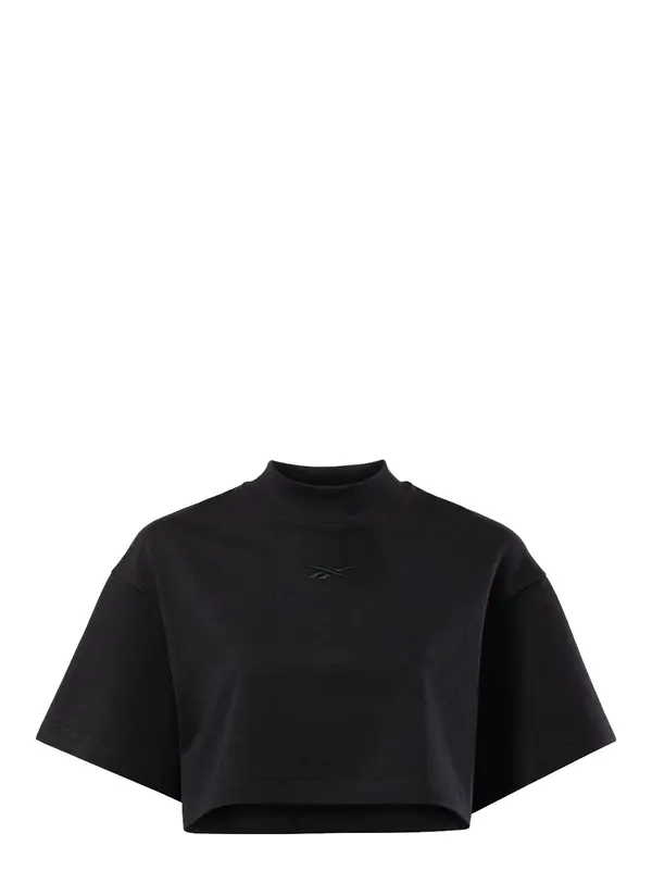 REEBOK Vector Cropped T-shirt - Black