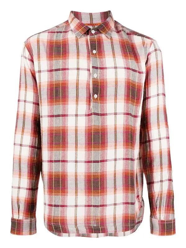 Barena Venezia Check-print Long-sleeved Shirt - Neutrals