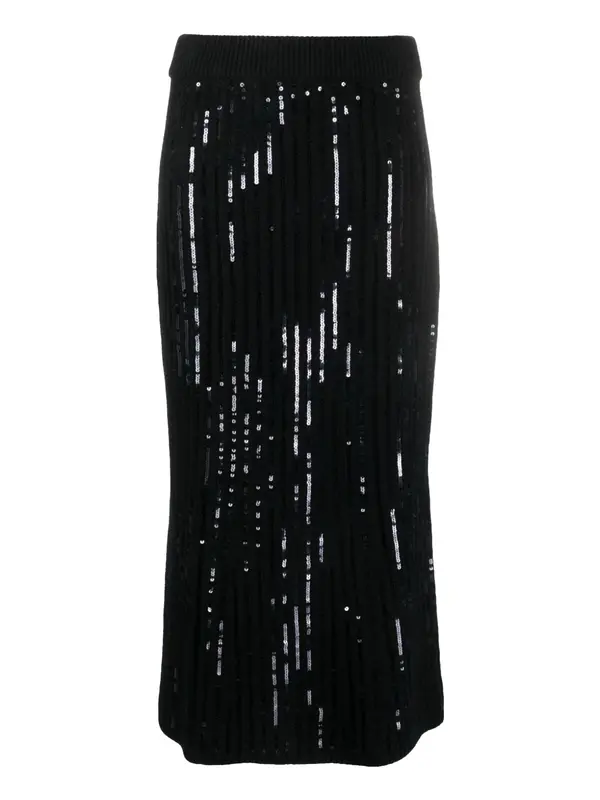 Dorothee Schumacher Sequin-embellished High-waisted Skirt - Black