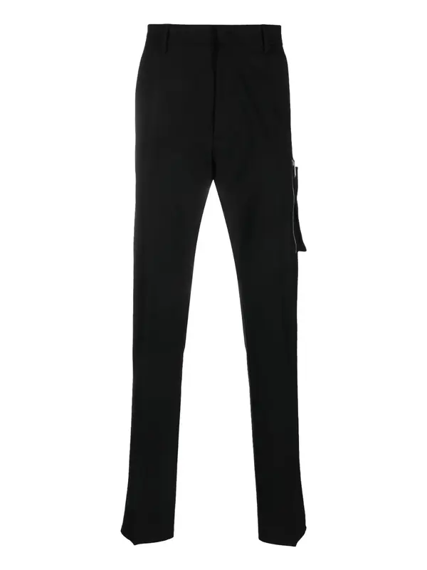 Dsquared2 Virgin Wool Tailored Trousers - Black