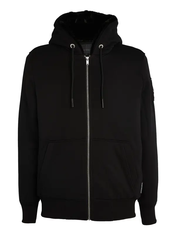 Moose Knuckles Padded Zip-front Hoodie - Black