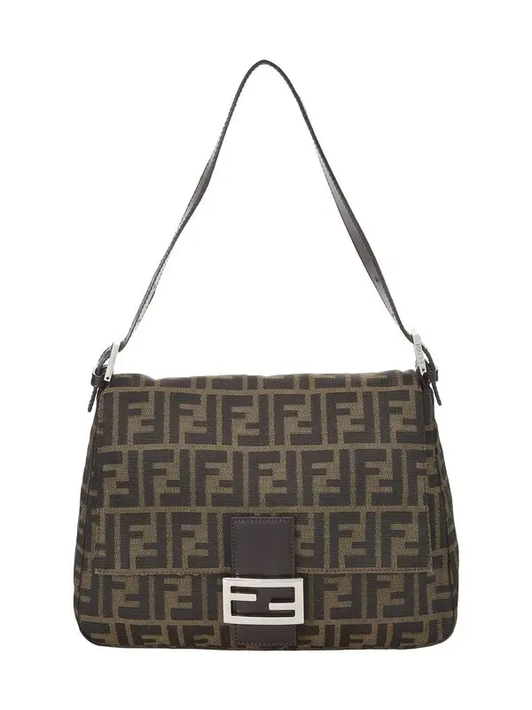 Fendi Zucca Canvas Mama Shoulder Bag - Brown