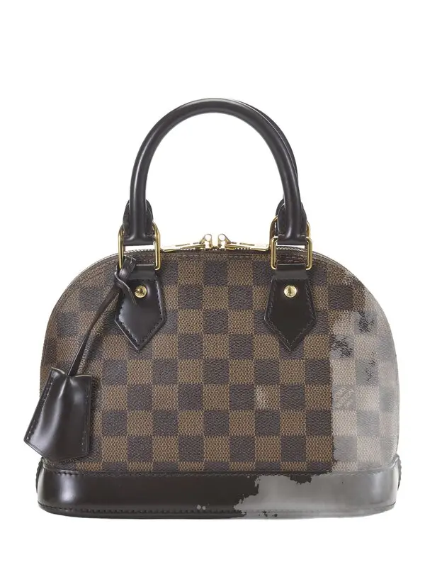 LOUIS VUITTON Damier Ebene Alma - Brown
