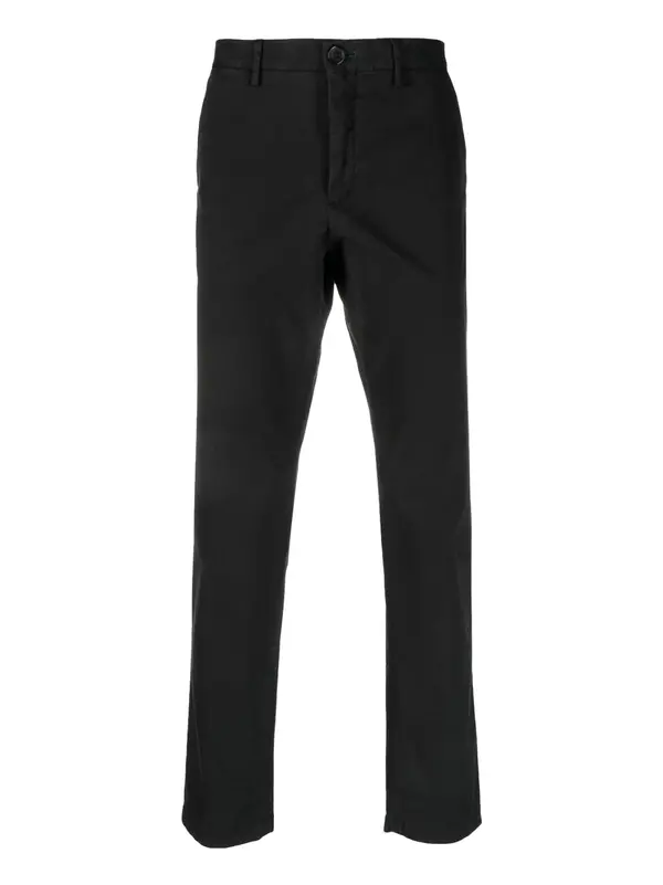 Paul Smith Zebra-motif Stretch-cotton Trousers - Black