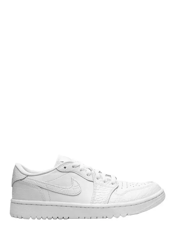 JORDAN Air 1 Retro Low Golf Croc Sneakers - White