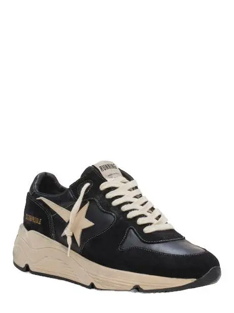 GOLDEN GOOSE Running Sole Sneaker - Black/white