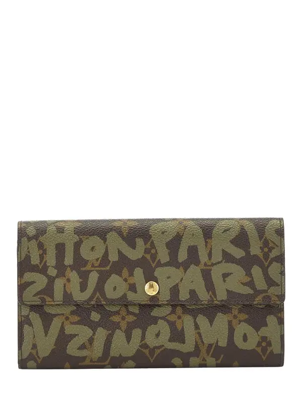 LOUIS VUITTON Stephen Sprouse Monogram Graffiti Sarah Wallet - Green