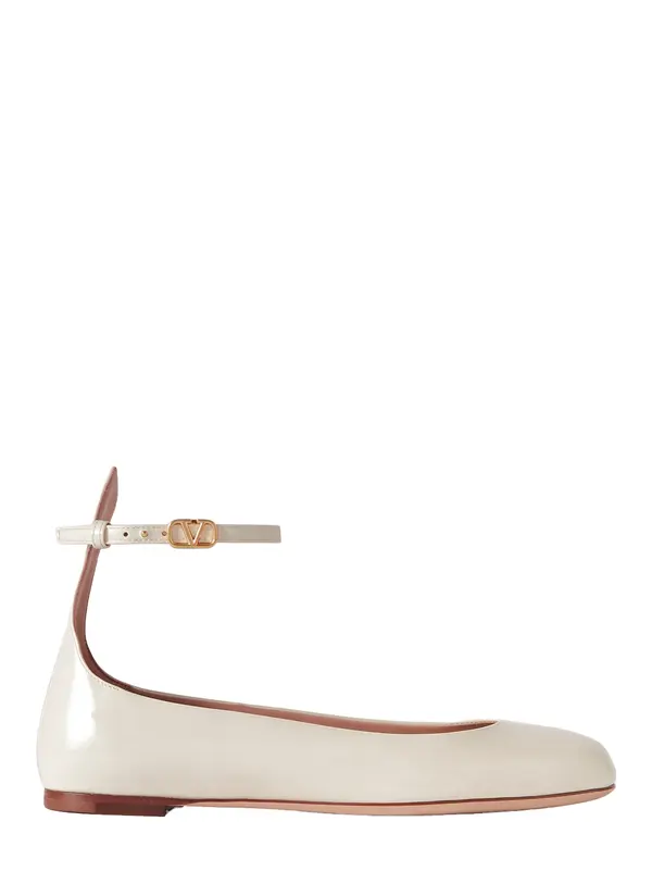 Valentino Garavani Tan-go Ballet Flats - Ivory