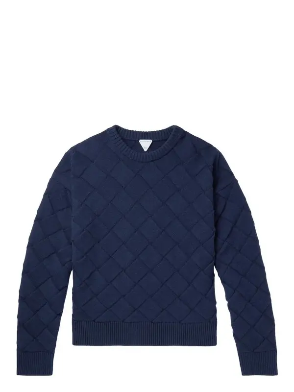 Bottega Veneta Wool-blend Sweater - Blue
