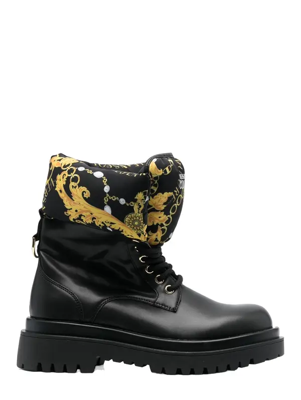 Versace Logo-print Boots - Black