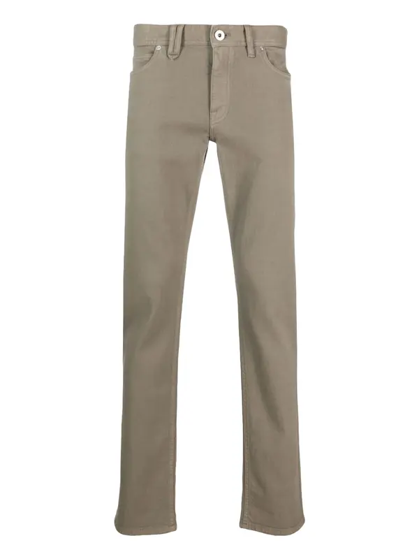 Brioni Low-rise Slim-fit Jeans - Neutrals