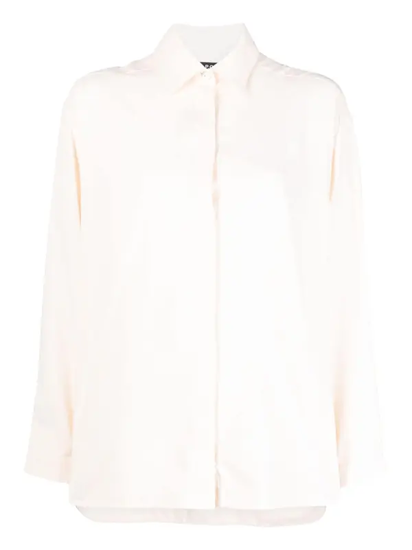 A.p.c. Button-up Silk Shirt - Neutrals