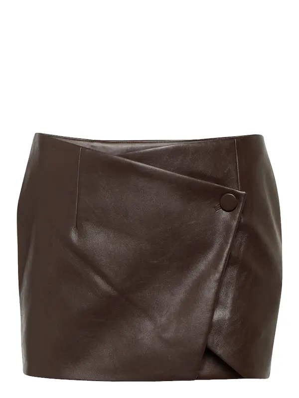 AYA MUSE Mille Wrap Miniskirt - Brown