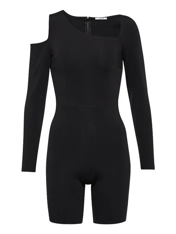 Wolford Warm Up Asymmetric Jumpsuit - Black