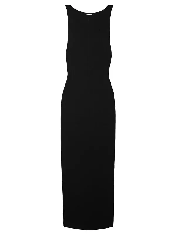 Khaite Evelyn Stretch-knit Maxi Dress - Black