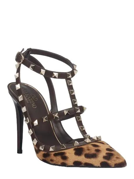 Valentino Garavani Rockstud Leopard-print Calf Hair Pumps - Leopard Calf Hair