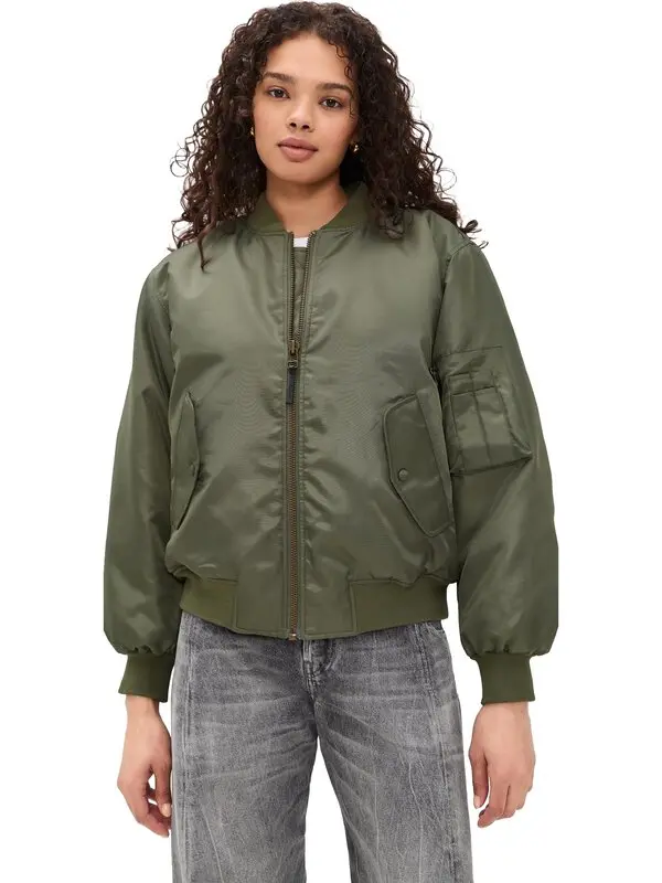 ANINE BING Leon Bomber Jacket - Army Green