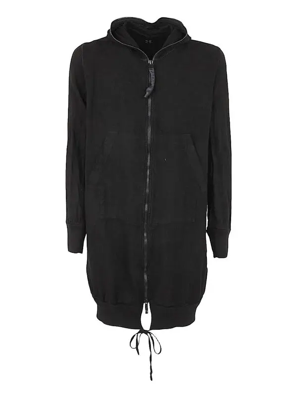 ISAAC SELLAM EXPERIENCE Linen Hooded Parka - Black