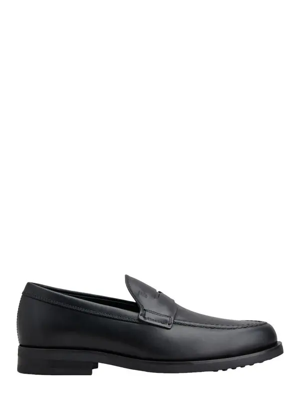 TOD'S Leather Loafers - Black