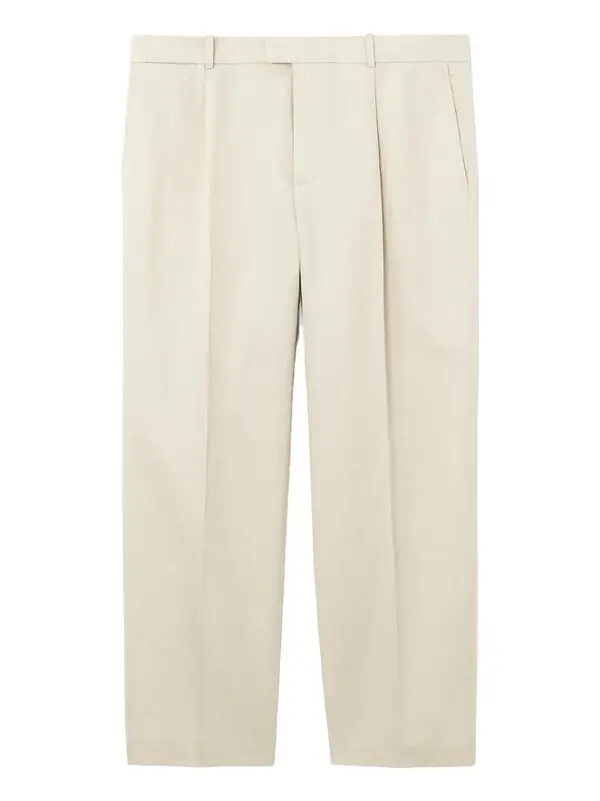 Cos Pleated Straight-leg Pants - Light Beige
