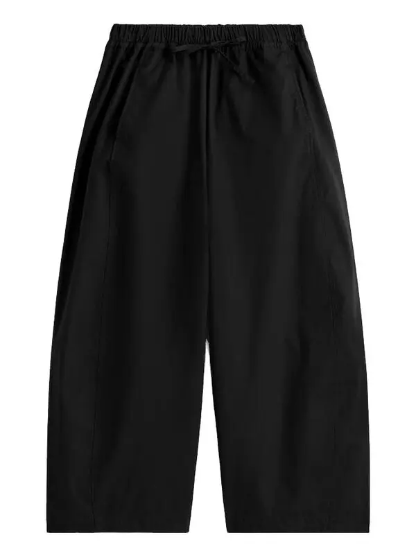Cos Elasticated Barrel-leg Pants - Black