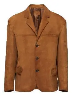 Prada Suede Jacket - Tobacco