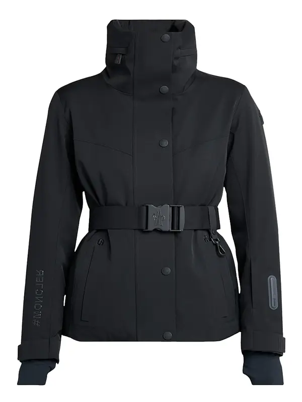 Moncler Hainet Belted Snow Jacket - Black