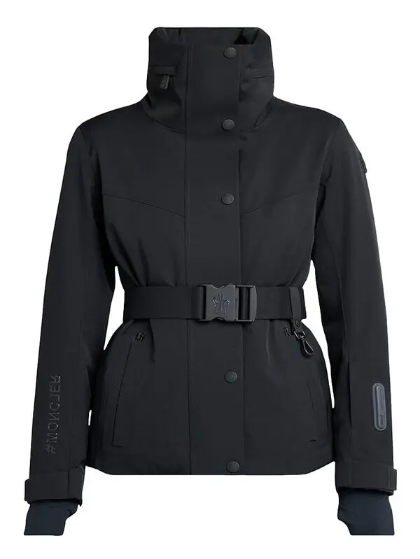 Moncler Hainet Belted Snow Jacket - Black