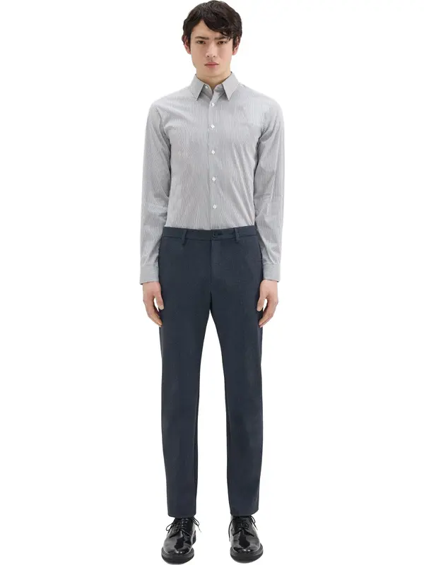 Theory Zaine Herringbone Trousers - Baltic Melange