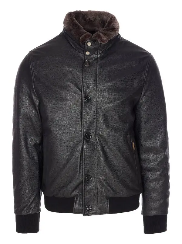 MOORER Jacket With Zip And Buttons Closure - Black