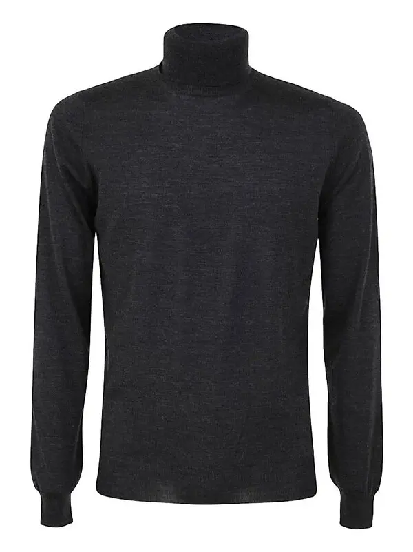 FILIPPO DE LAURENTIIS Royal Merino Turtleneck Pullover - Grey