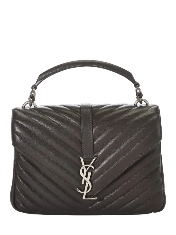 Saint Laurent Chevron Leather College - Brown