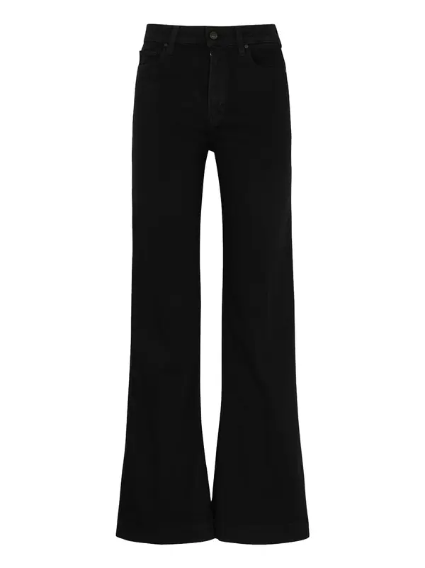 Paige Leenah Flared Jeans - Black