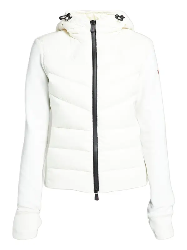 Moncler Puffer Zip-up Cardigan - Natural