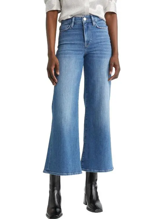 FRAME Le Pixie Palazzo Wide-leg Jeans - Drizzle