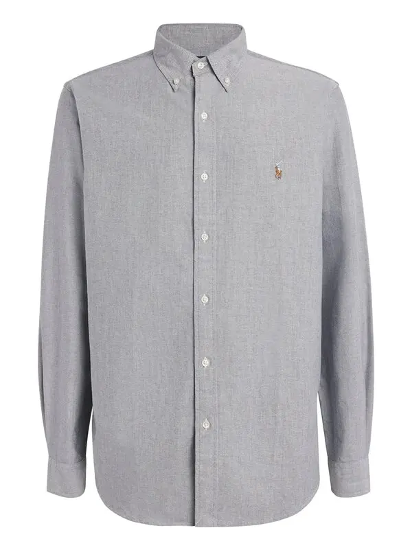 Polo Ralph Lauren Custom-fit Oxford Shirt - Grey