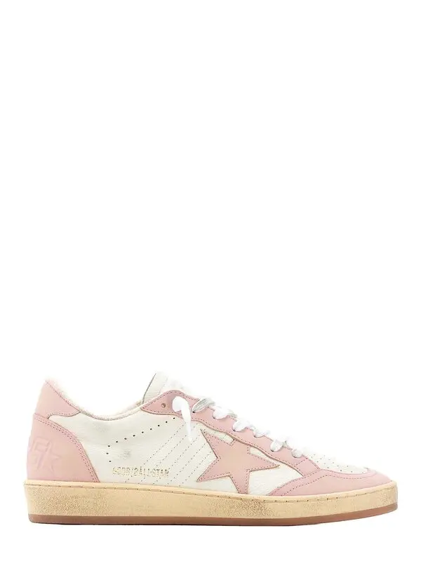 GOLDEN GOOSE Ball Star Leather Sneakers - Pink